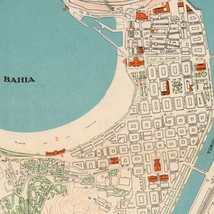 Vintage Map of San Sebastian (spain), Basque Country Art, Restored Map ...