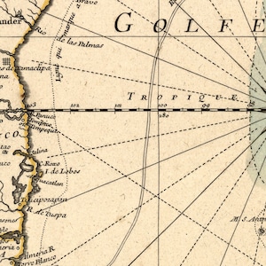 Gulf of Mexico Old Map, Detailed Antique Map, Antilles, West Indies ...