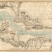 Gulf of Mexico Old Map Detailed Antique Map Antilles West - Etsy