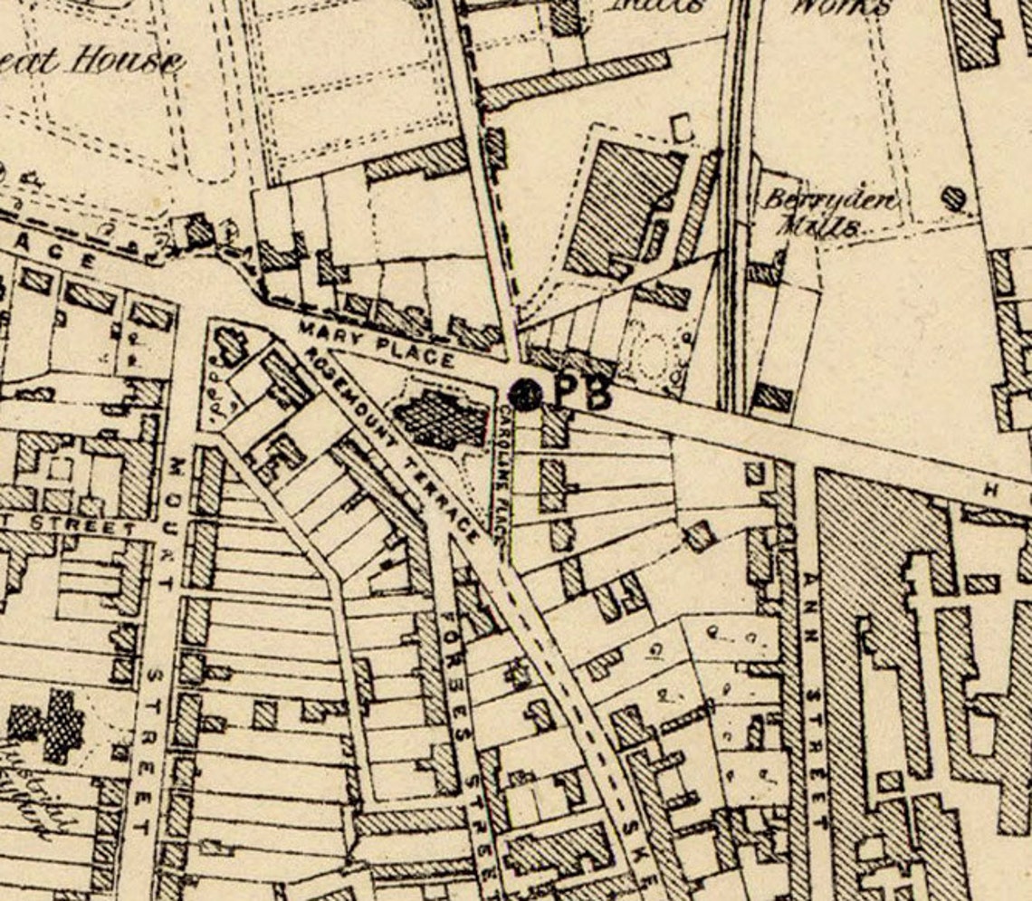 Aberdeen Map Vintage Map Restored Old Map of Aberdeen Fine | Etsy