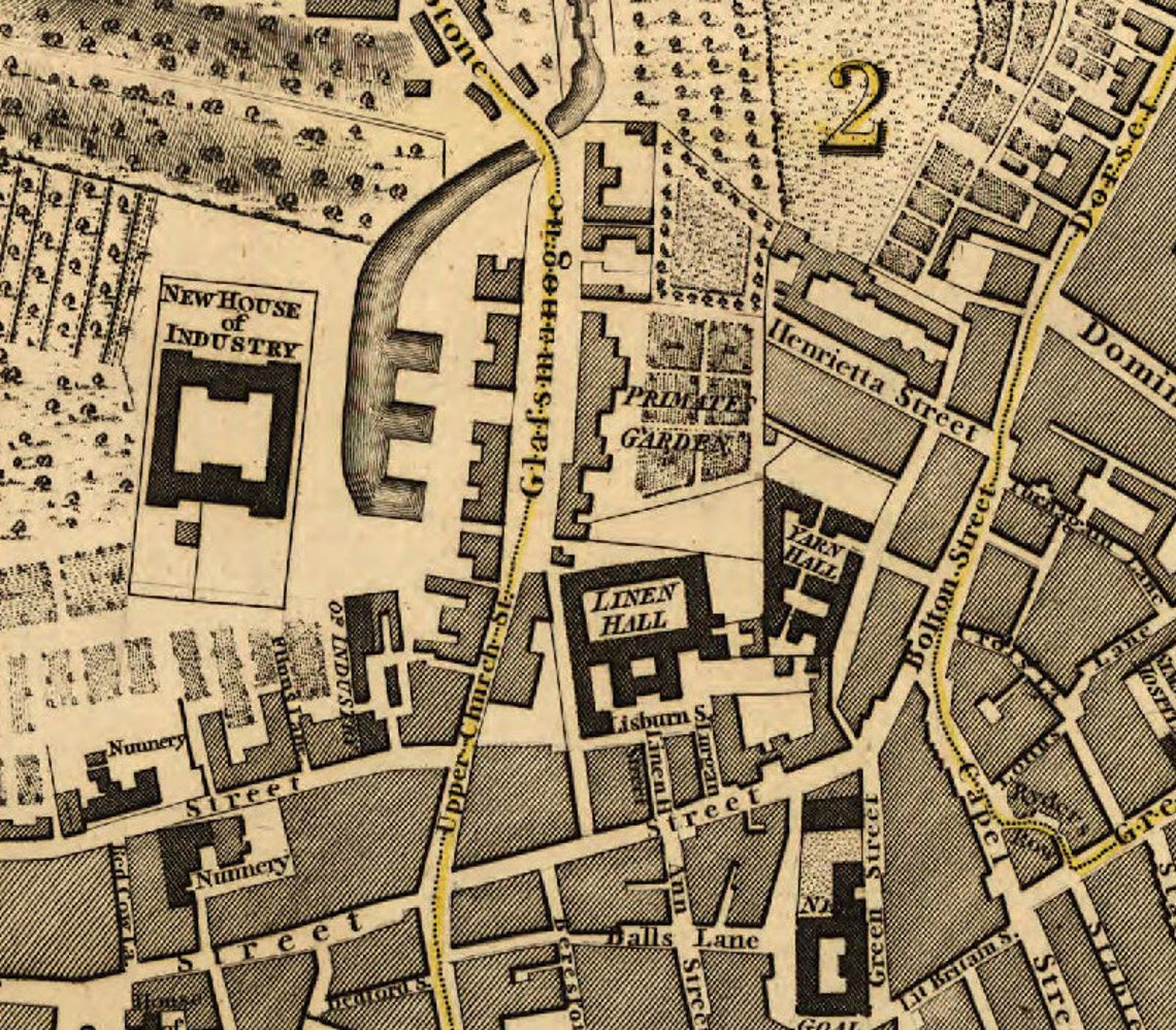 Old map of Dublin Historical map of Dublin Old city map | Etsy