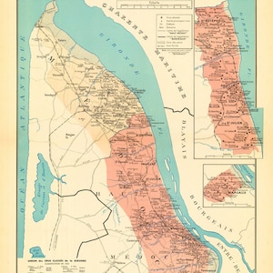 Bordeaux Wine Map, Médoc and Haut-médoc Wine Regions, the Médoc ...