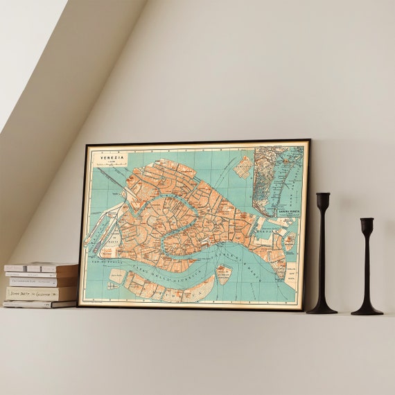Old Venice Map Artwork Framed Venice & The History Of Maps | Article
