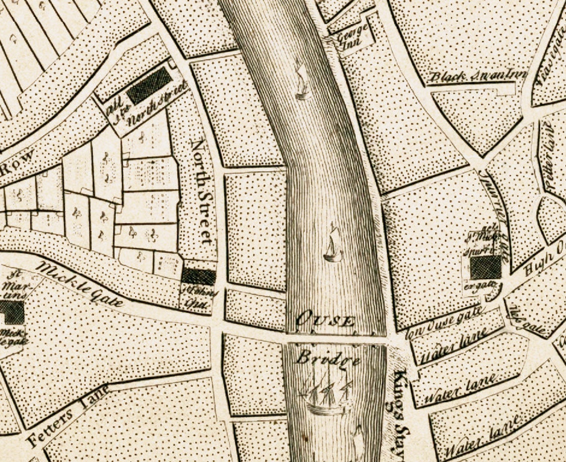 York Map Antique Map of York UK Fine Reproduction on - Etsy