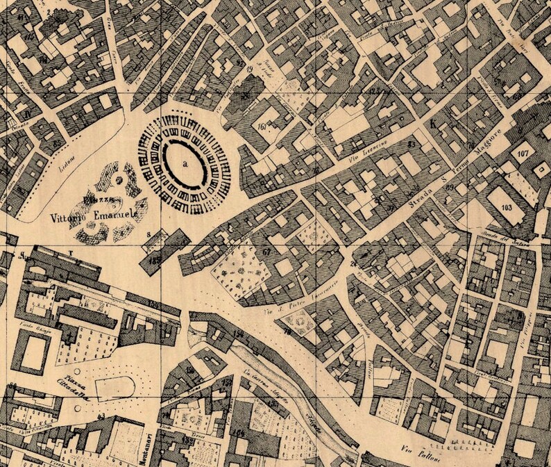 Old Map of Verona Fine Print Vintage Map Print Vecchia - Etsy