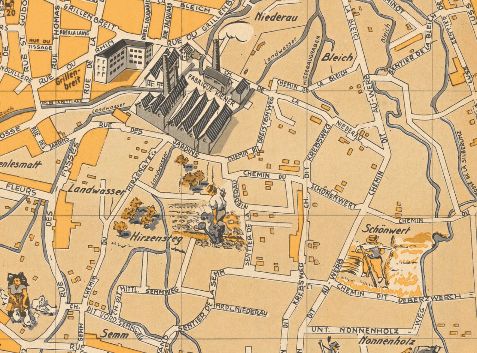 Colmar Map Pictorial Map of the City of Colmar Vintage Map - Etsy