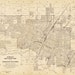 Muskogee Map - Old Map of Muskogee - Large Wall Map Print on Paper or ...