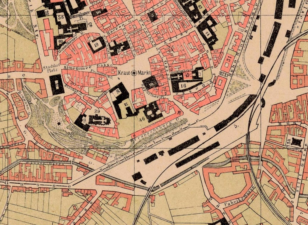 Brno Map Old Map of Brno Fine Print on Paper or Canvas - Etsy