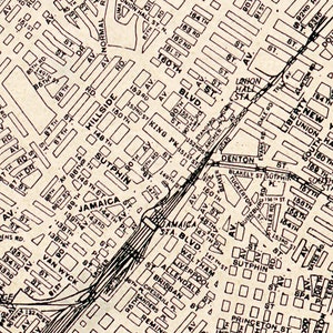 Queens Map - Old Map of Queens Fine Print on Paper or Canvas - Etsy Canada