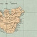 Tahiti Map Decorative Map of Tahiti and Morea, Old Map Restored ...