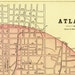 Atlanta Map Old Map of Atlanta From 1893 Fine Reproduction on Paper or ...