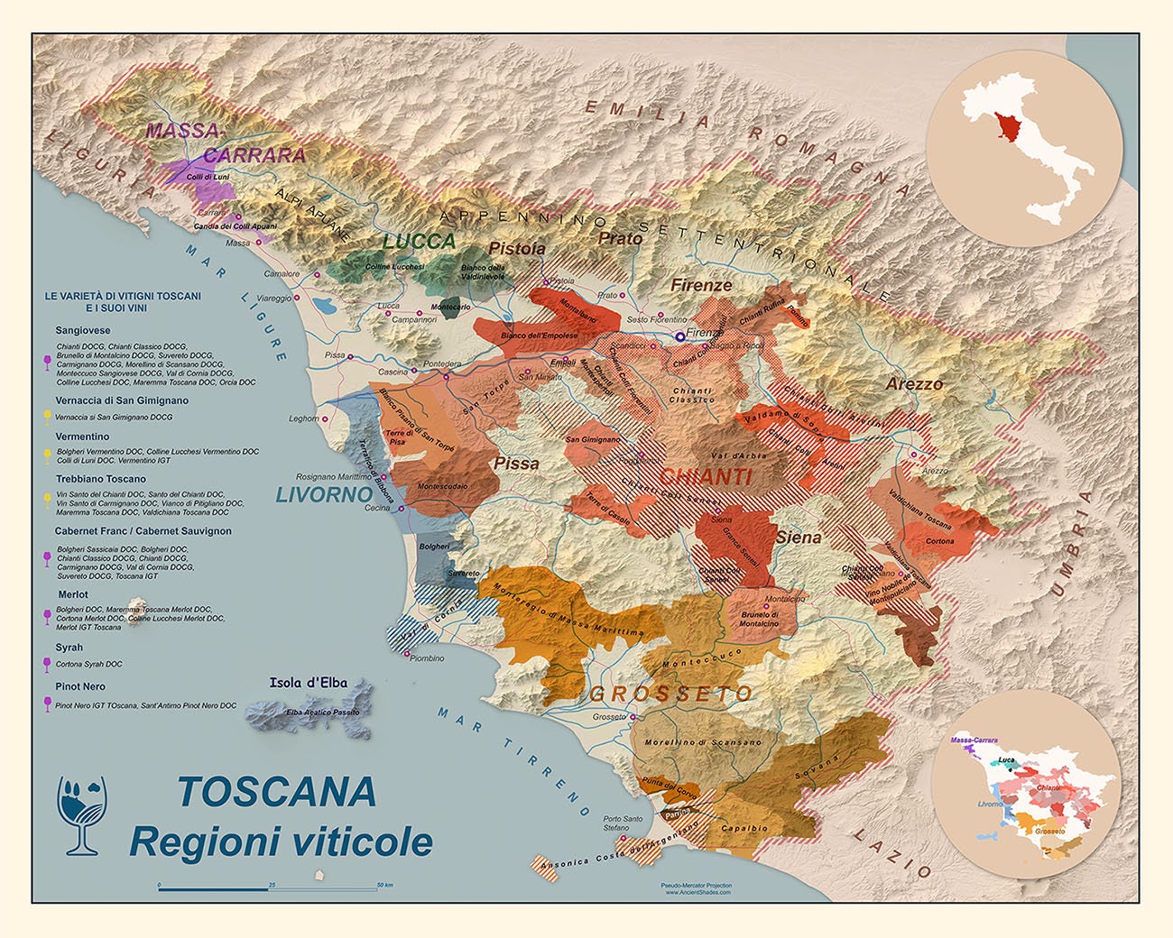 Rasteau Wine Map Of Tuscany Head To Italy's Lazio Wine Region For