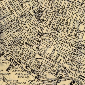 Portland Map Old Map of Portland oregon Large Map of Portland ...