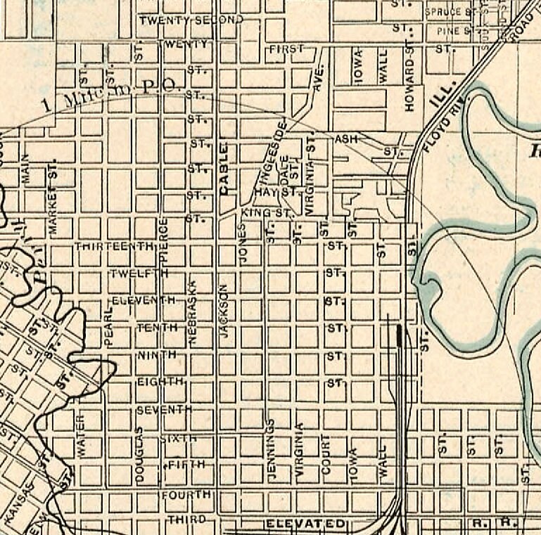 Antique Map Sioux City Map Old Map of Sioux City Iowa - Etsy Canada