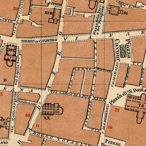 Vintage map of Bologna Bologna map Old map of Bologna | Etsy