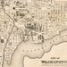 Old Map of Washington DC, Historical Map Poster in Sepia Colors ...