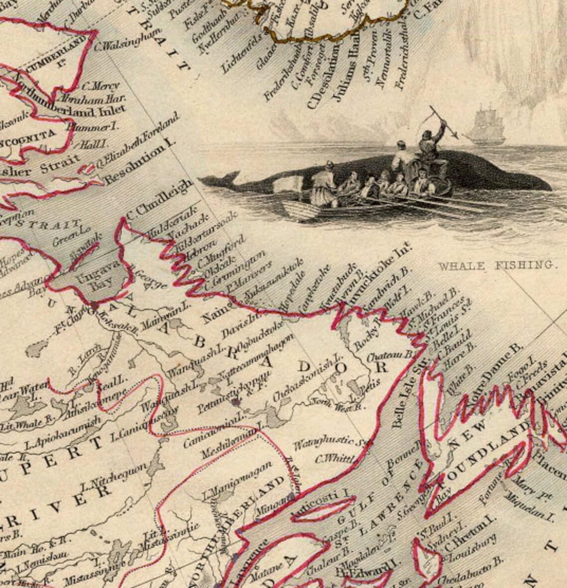 Old Map of Canada Vintage Map Reproduction Giclee Fine - Etsy Ireland