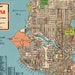 Seattle Vintage Street Map From 1947 | Middle Century Old Street Guide ...