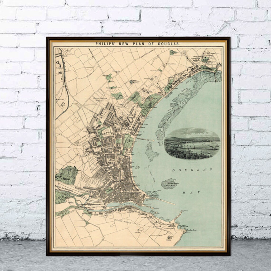 Douglas Map Old Map of Douglas Archival Fine Reproduction - Etsy Ireland