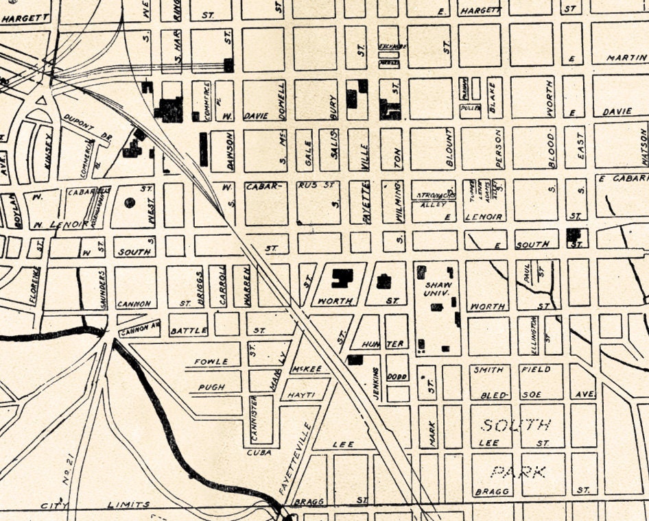 Raleigh Map Old Map of Raleigh From 1928 Fine Print on - Etsy Australia