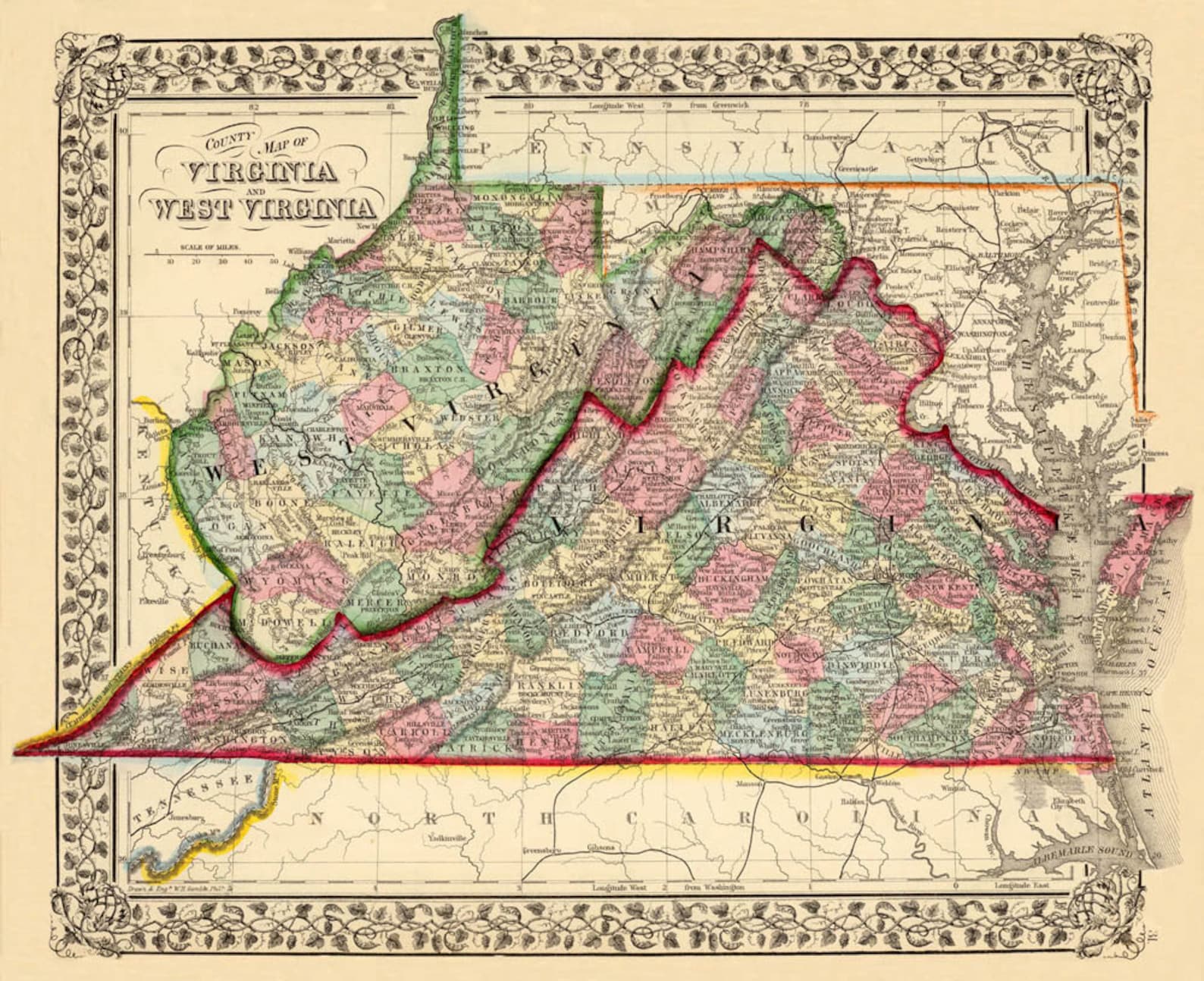 Virginia Map West Virginia Map Old Map Of Virginia An - vrogue.co Virginia Map West Virginia Map Old Map Of Virginia An - vrogue.co
