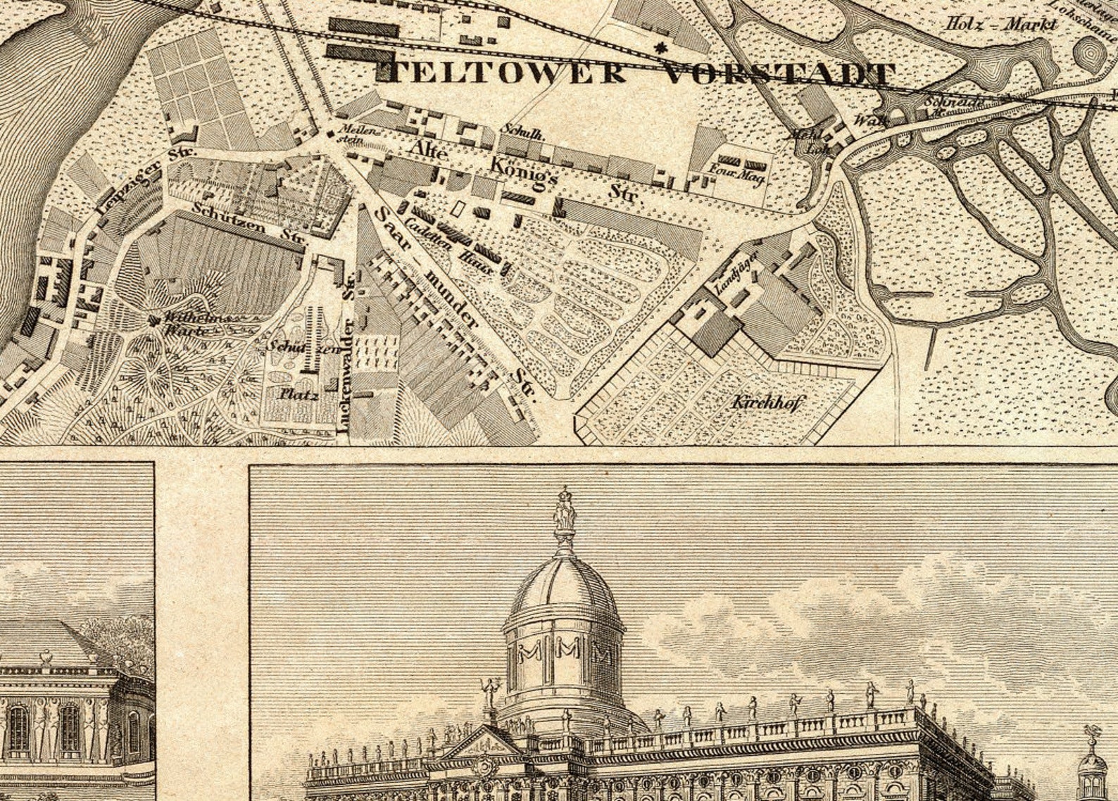 Potsdam Map Old Map of Potsdam Print Archival Print on - Etsy