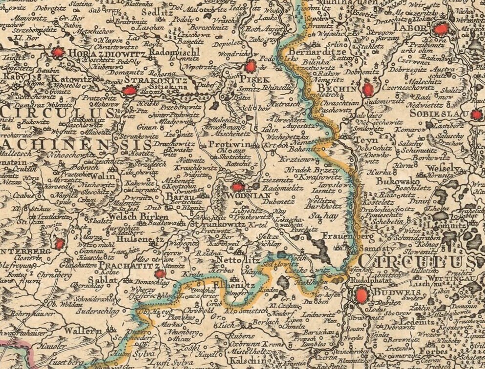 Old Map of Bohemia - the Kingdom of Bohemia Large Map - Etsy