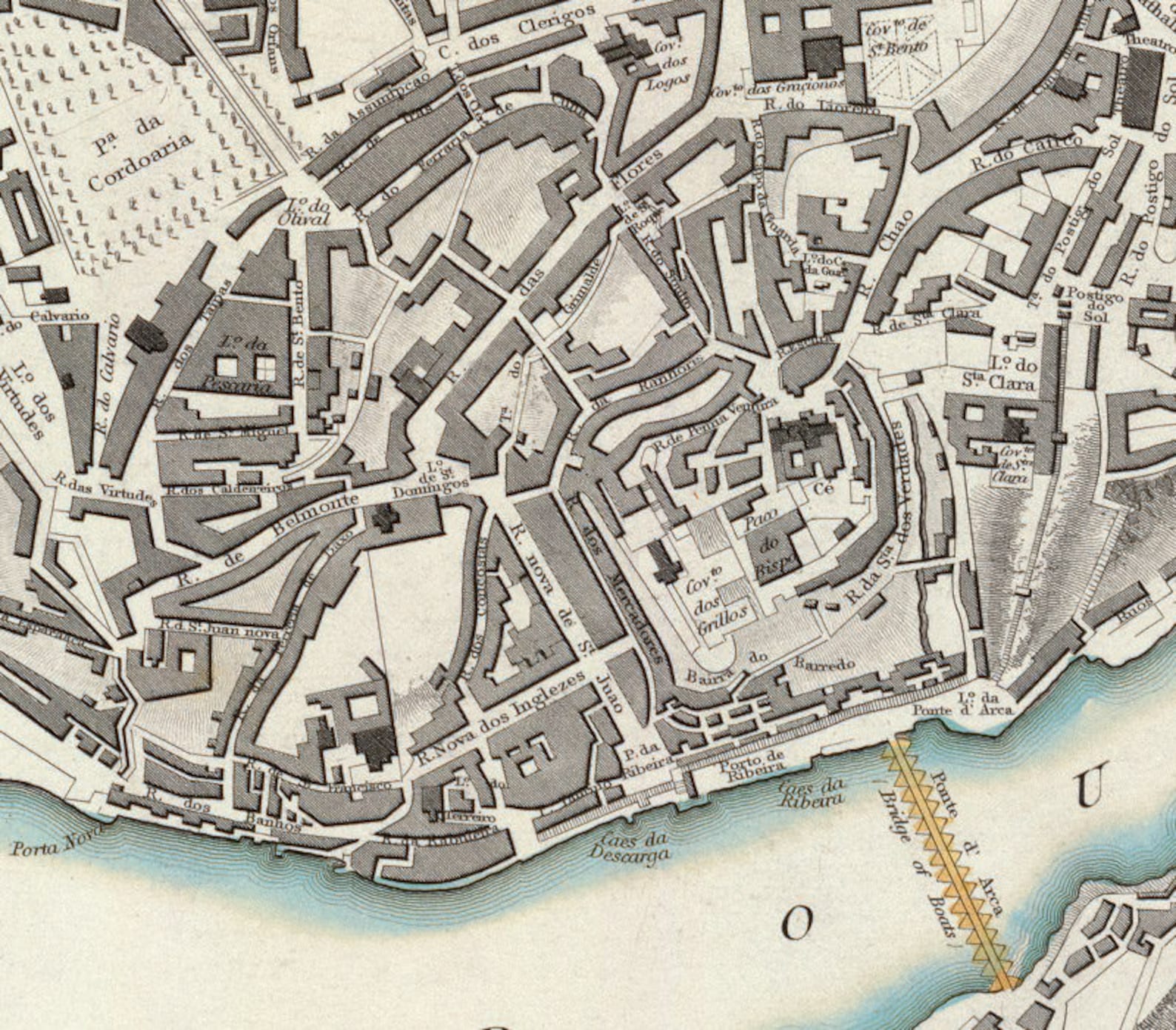 Porto Map Old Map of Porto Print City Map Print Plan of - Etsy