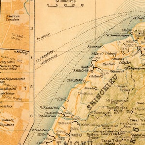 Taiwan Map - Old Map of Taiwan Fine Reproduction - Giclee Print - Etsy
