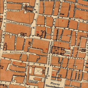 Vintage Map of Bologna - Bologna Map - Old Map of Bologna Print - Fine ...
