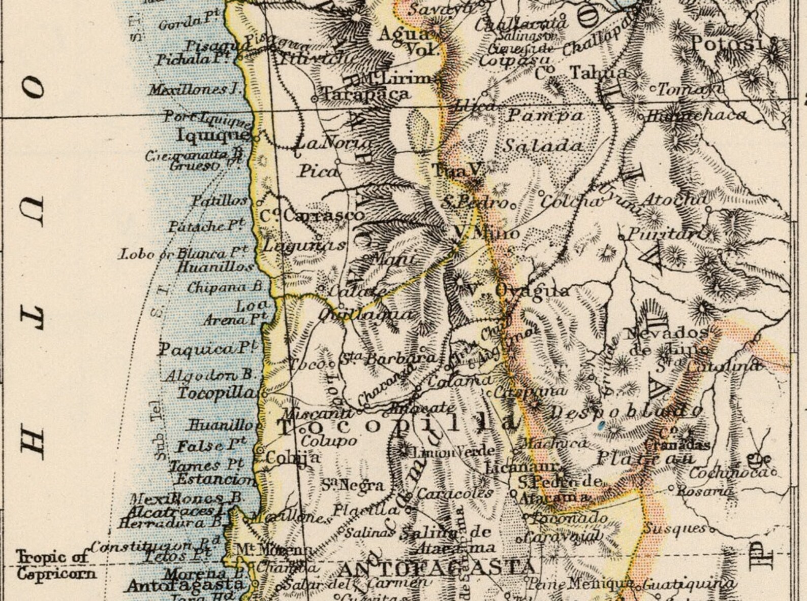 Chile Map Historical Map of Chile Large Map Print on Paper - Etsy