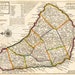 Historical Map of Barbados, the Island of Barbadoes, Detailed Old Map ...