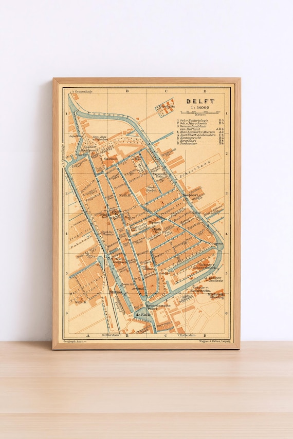 Vintage Stratenkaart Plattegrond Stadskaart Naar Keuze