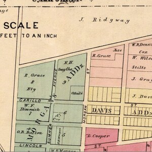Old Map of Santa Rosa (california) - Fine Art Reproduction - Restored ...
