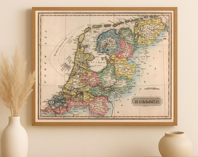 Oud Gastel Map Print - Netherlands Poster - Etsy Canada