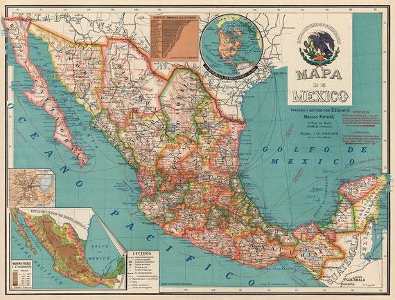 Historical Map Of Mexico CityDig: Border Problems—of The 19th
