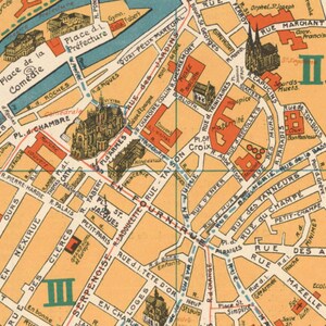 Map of Metz france Old City Plan From 1930 Giclee Fine - Etsy