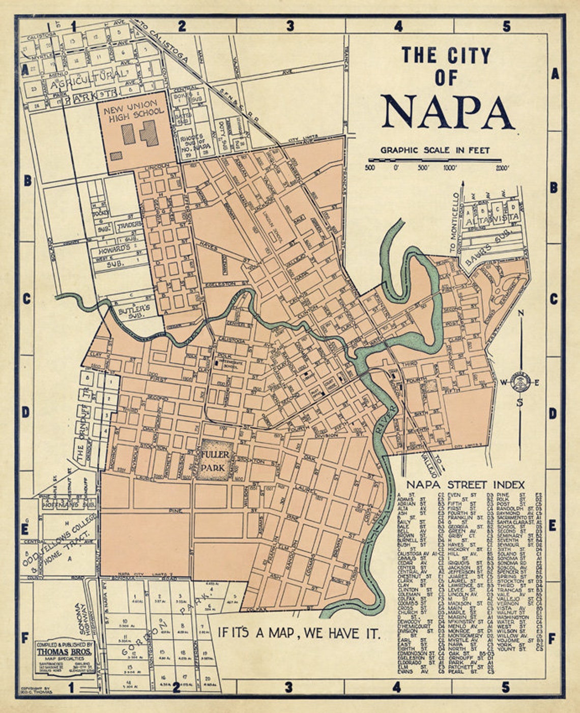 Napa Map Old Map of Napa california Fine Print on Paper - Etsy