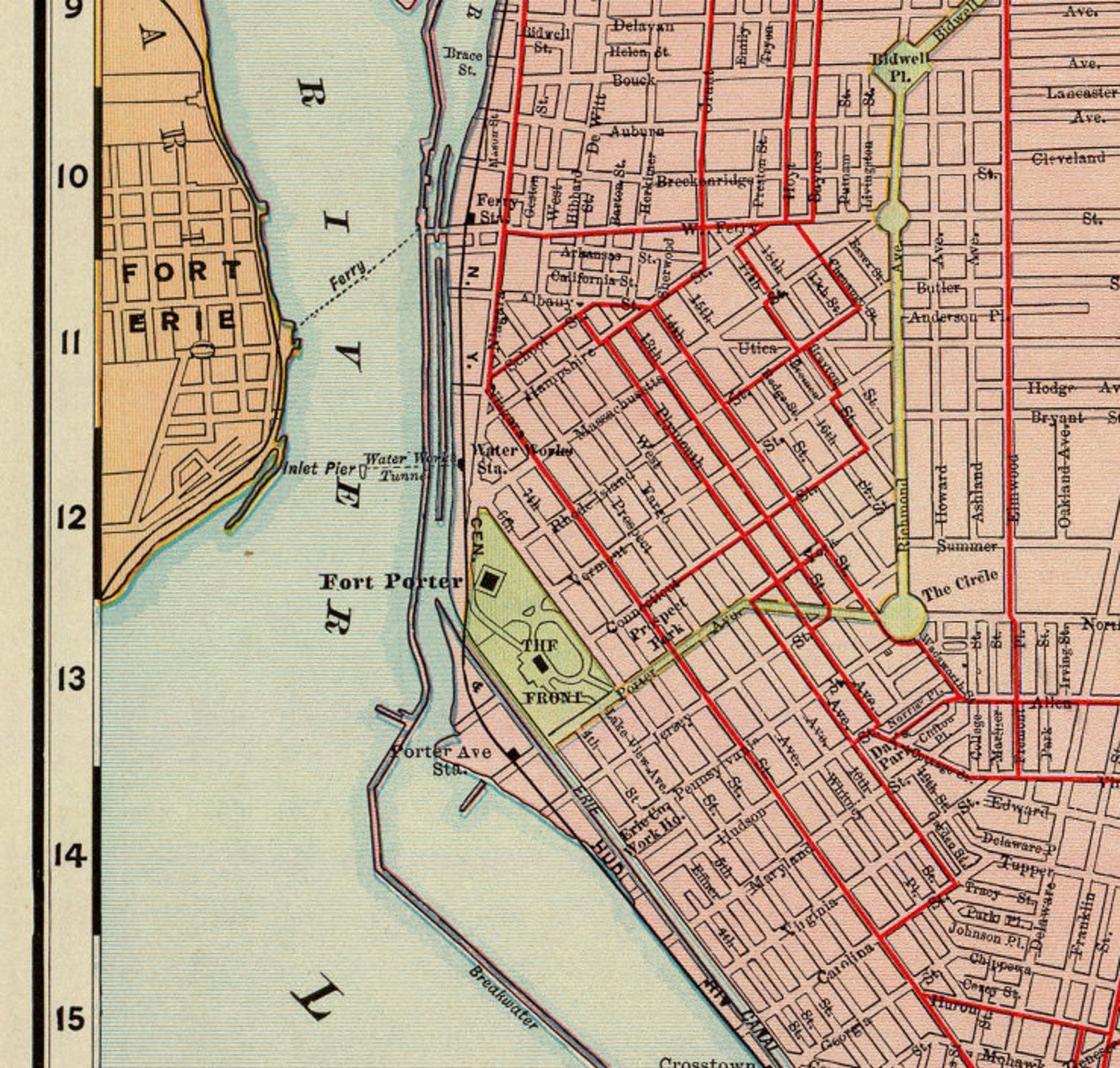 Buffalo Map Old Map of Buffalo Print Historic Maps Prints - Etsy
