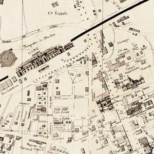 Nice Map Old Map of Nice City Map Archival Reproduction on - Etsy