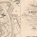 Antique Map of Troyes Old City Plan, Large Detailed Map of Troyes ...