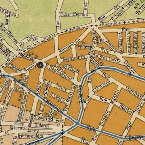 Old Map of Vincennes Bagnolet Fontenay-s-bois | Etsy