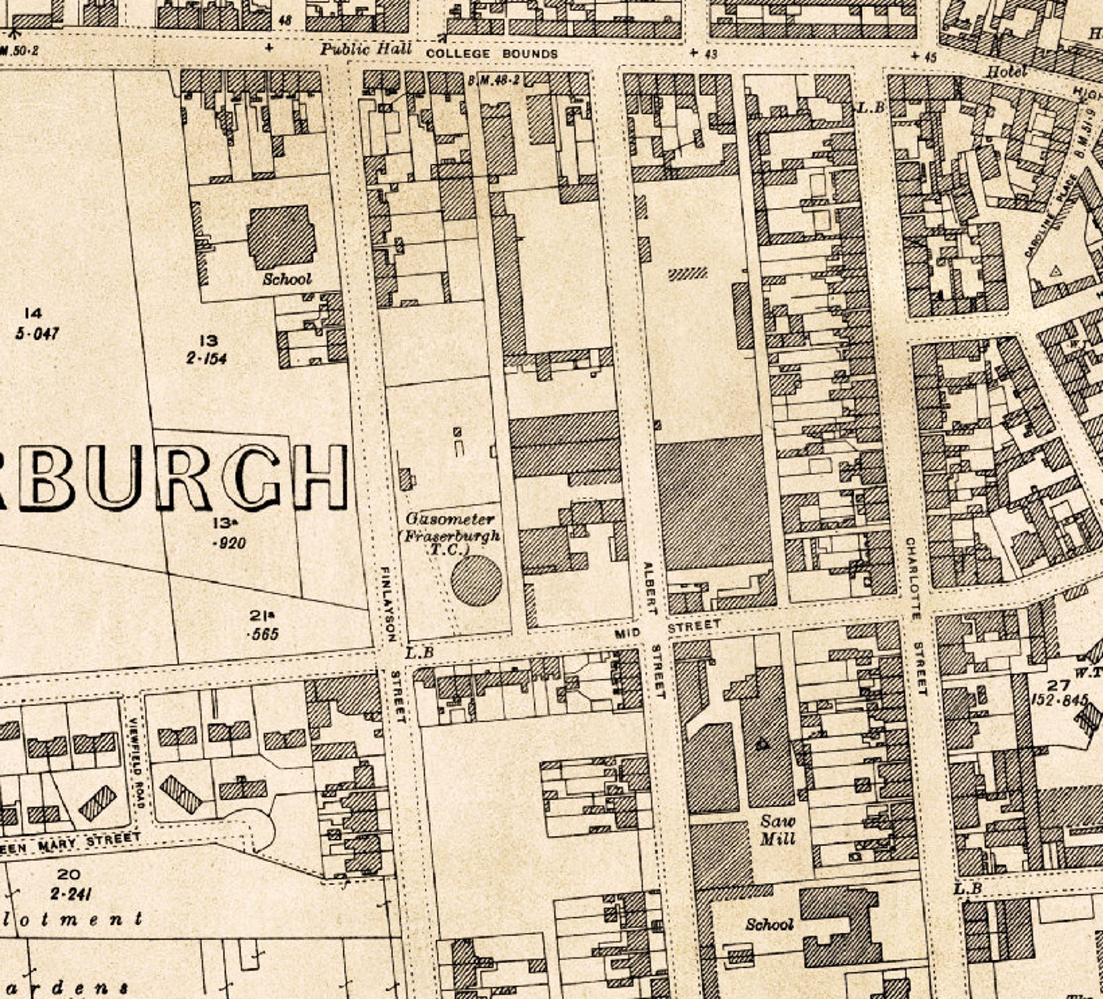 Old Map of Fraserburgh Fine Print on Paper or Canvas - Etsy
