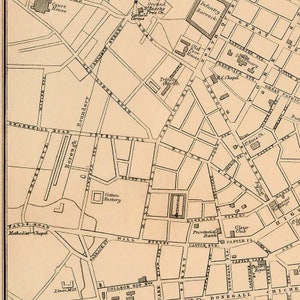 Belfast Map, Old City Plan of Belfast (northern Ireland), Vintage Map ...