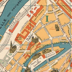 Map of Metz france Old City Plan From 1930 Giclee Fine - Etsy