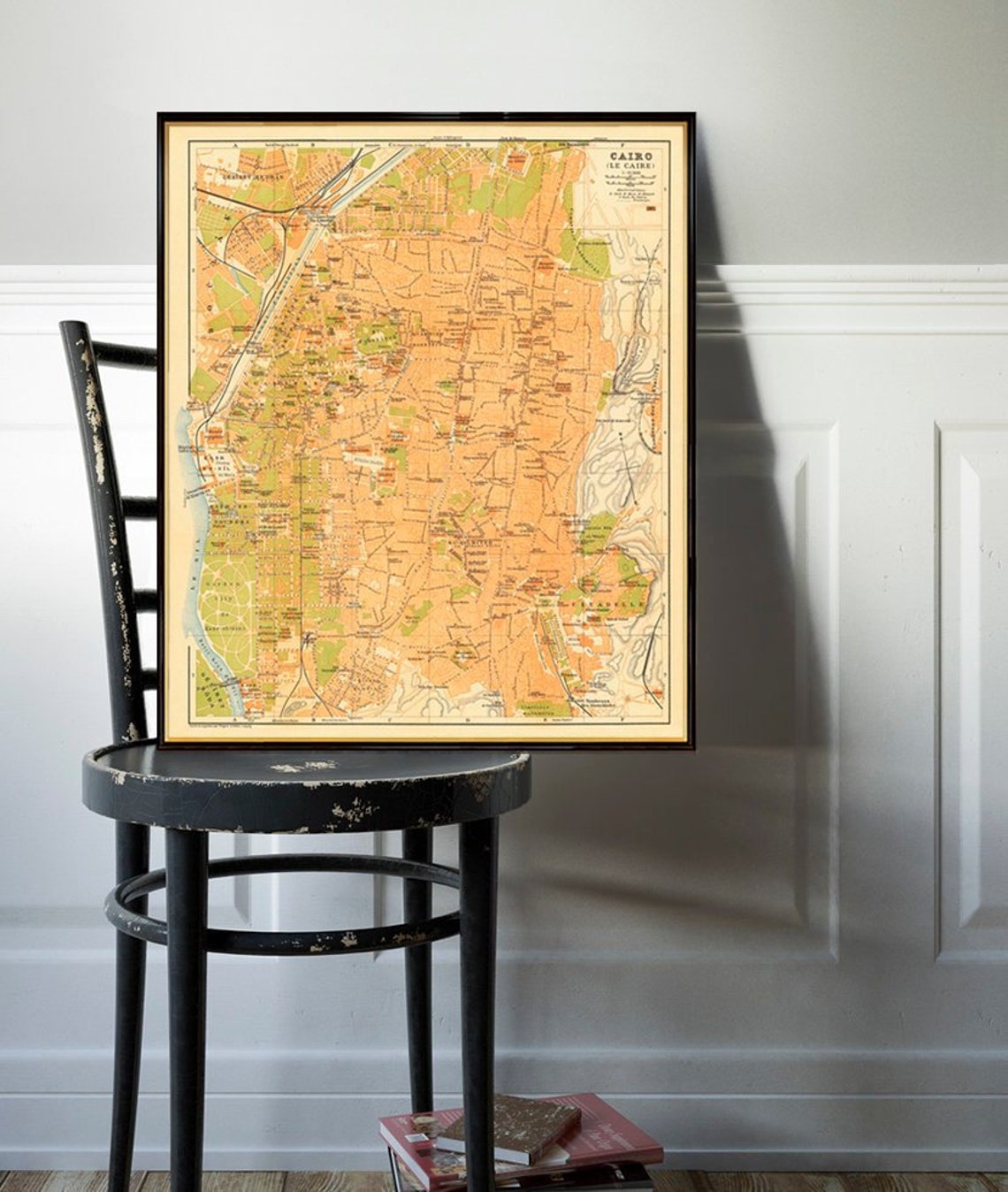 Old Map of Cairo - Cairo Map Restored Fine Reproduction - Historical ...