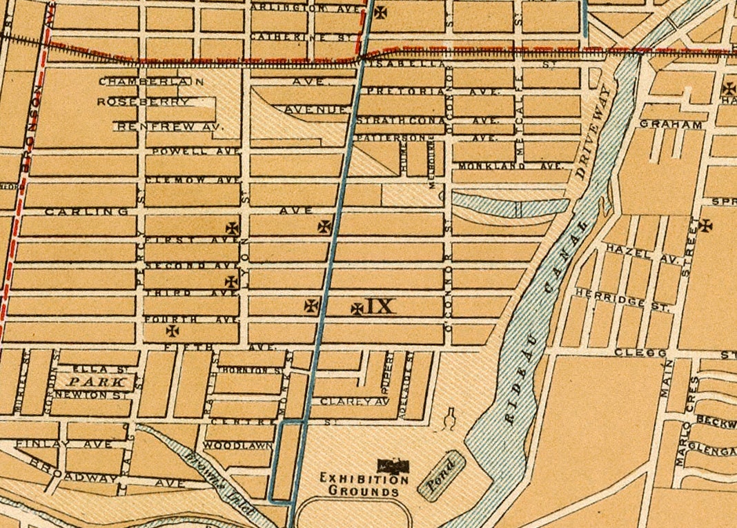 Old Map of Ottawa Historical Map Reproduction on Paper or - Etsy UK