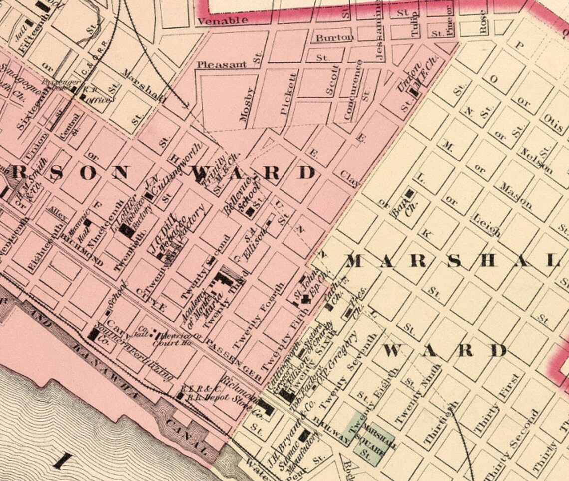 Prince Edward Map Old Map Archival Print Antique Map of - Etsy