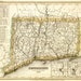 Old Map of Connecticut Large Vintage Map for Home Decoration, Print on ...