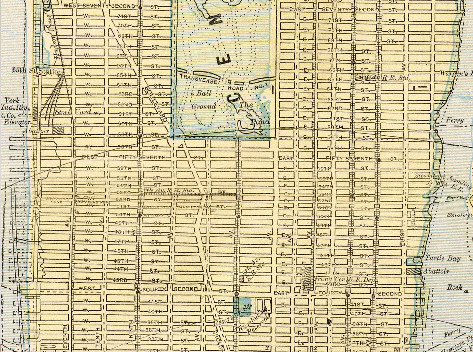 New York City Large Wall Map, Old Map of NYC From 1901, Print on Paper ...